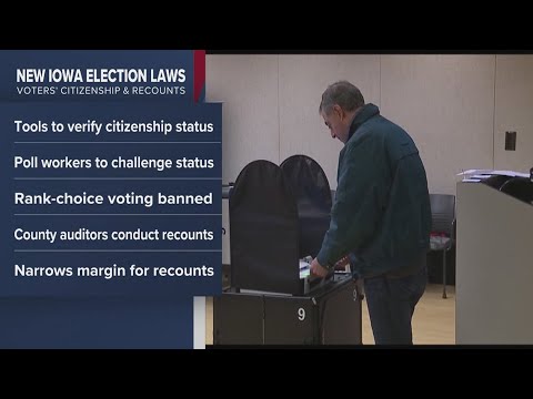 Iowa Gov. Kim Reynolds signs pair of election-related bills into law
