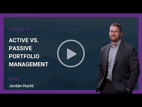 Jordan Hucht - Active Vs.  Passive Portfolio Management