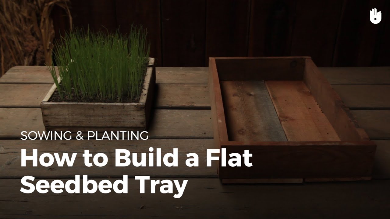 How to build a flat seedbed tray - Grow an Organic Garden | Sikana