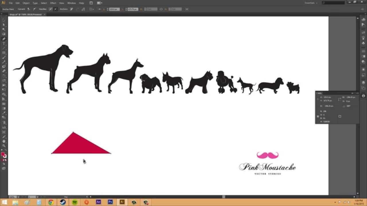 Adobe Illustrator CS6 for Beginners - Tutorial 18 - Working with the Info Panel