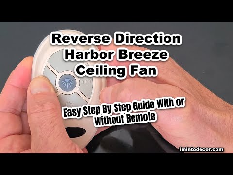 How To Reverse / Change Harbor Breeze Ceiling Fan Direction