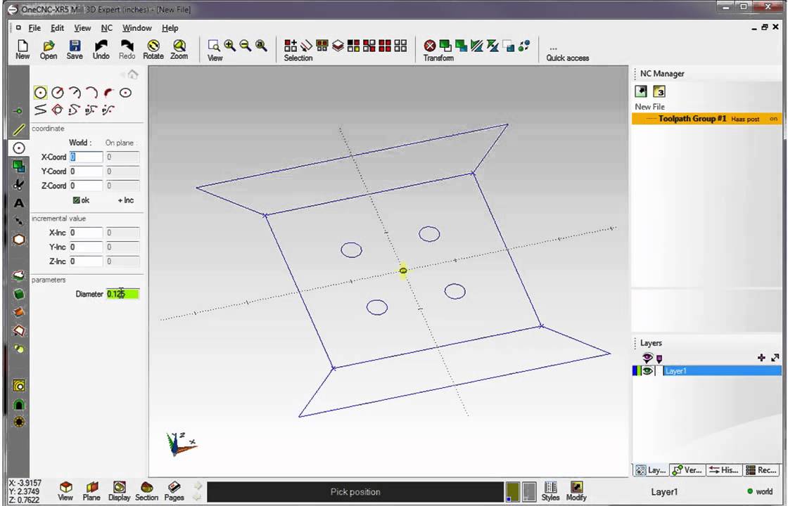 CAD CAM Software Tutorial 07 OneCNCXR5 Mill Series