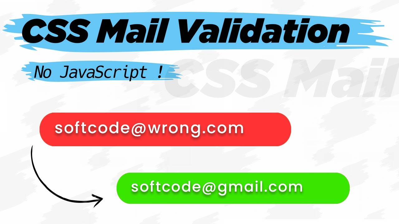 Email Validation Checking Using only CSS | Check Valid Mail without JavaScript