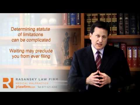 What is the Statute of Limitations (Time Limit) for Filing a Medical Malpractice Lawsuit?