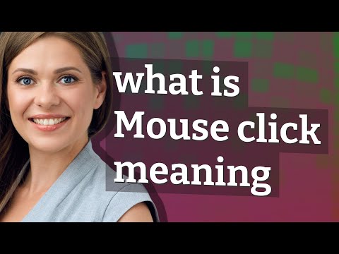 Mouse click | meaning of Mouse click