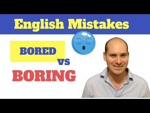 Difference Between 'Bored' VS 'Boring' - ESL Lesson