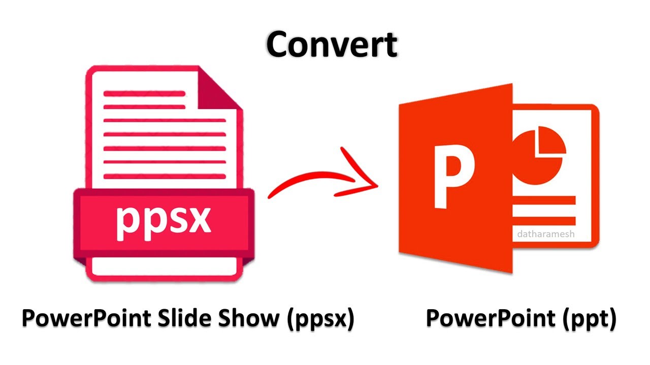How to Convert Slide Show File (.ppsx) to PowerPoint File (.pptx)