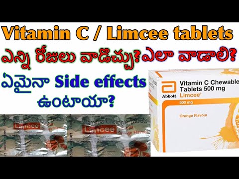 Vitamin C Limcee Tablet uses and side effects.How to use.Howmany days to use.# Dr SudhakarBandari,MD