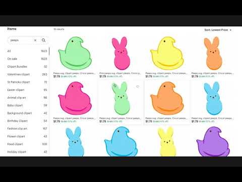 Easter peeps, Cricut design studio - ChrisClipArt.com
