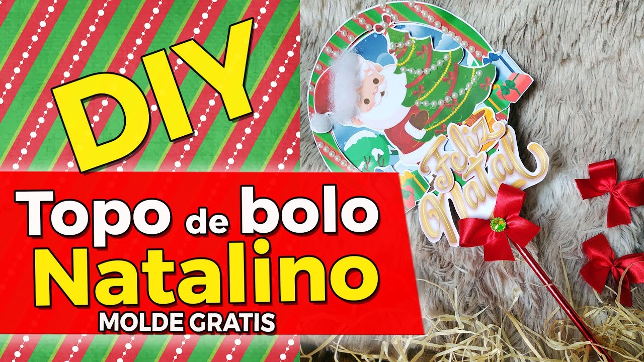 DIY Topo de Bolo Natalino
