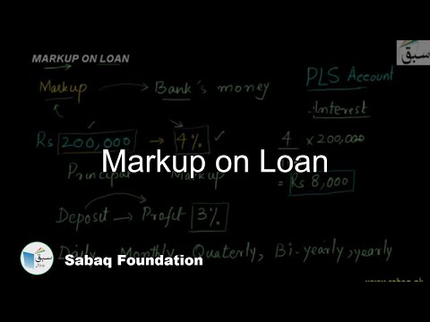 Markup on Loan, Math Lecture | Sabaq.pk