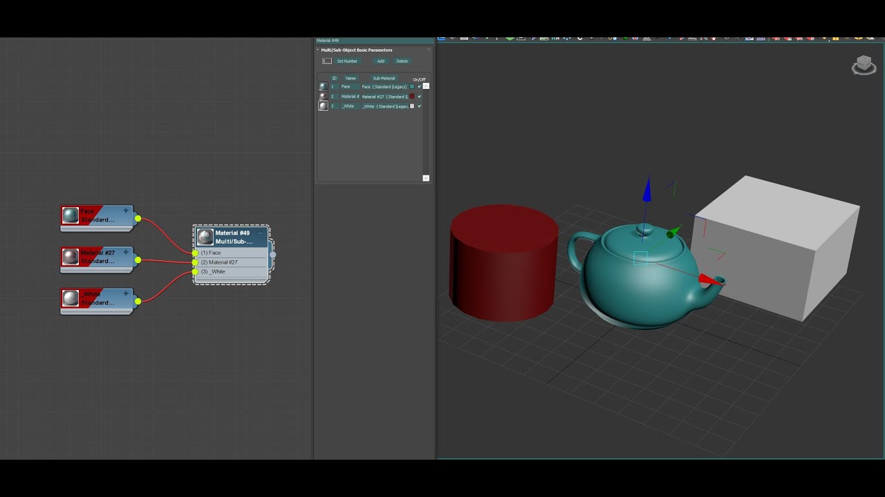 Dark Max № 69 - Creating a MultiMaterial from selected objects with rappatools