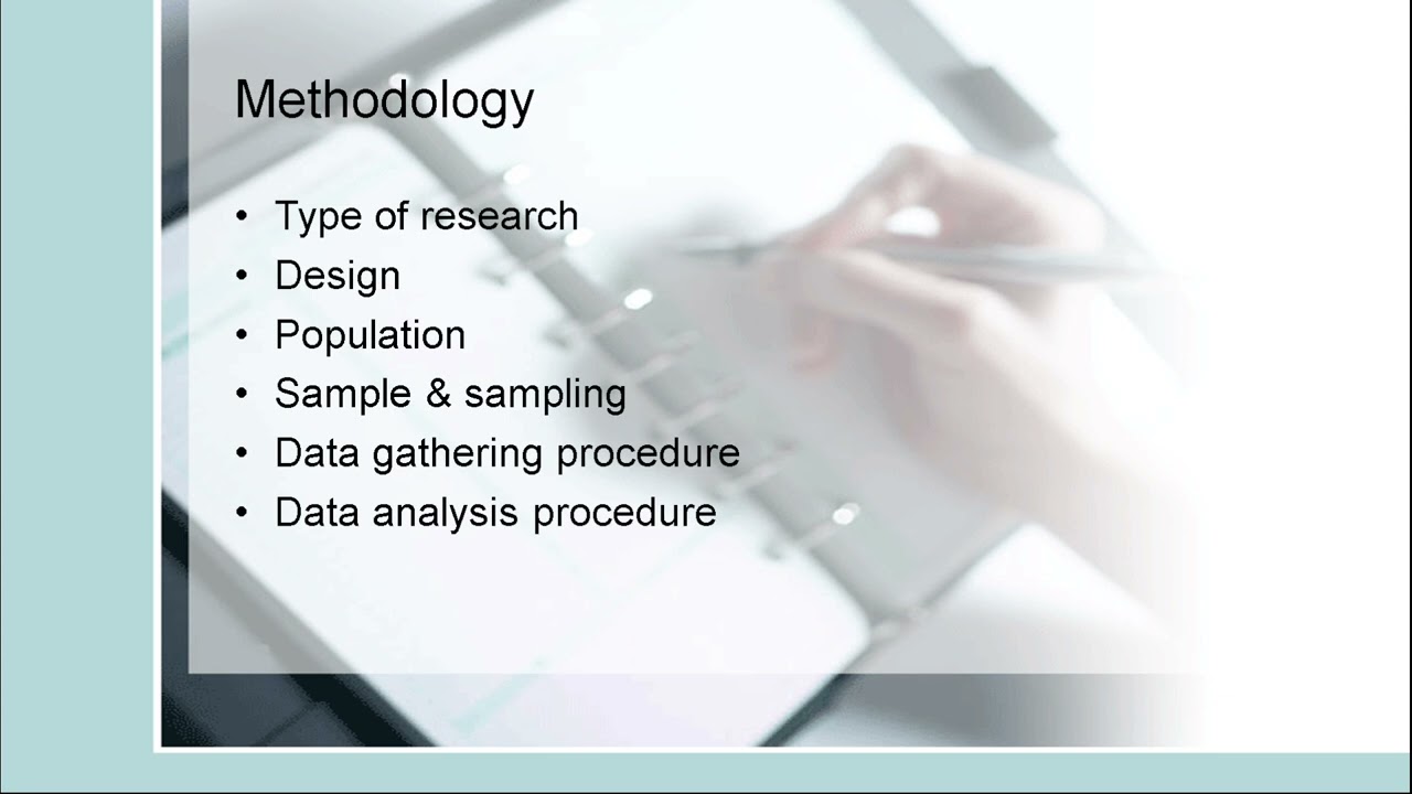 Research Methods: Chapter III