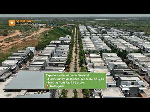 Vishal Sanjivini Triplex Luxury villas for sale at Tukkuguda , Hyderabad- Vishal Projects