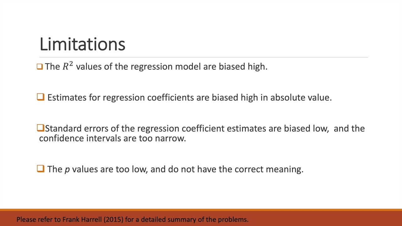 Stepwise regression pros & cons