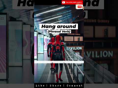 Daily English Word | Hang around | Meaning & Examples #shorts