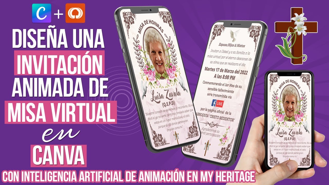 How to CREATE AN ANIMATED VIRTUAL HONORS MASS INVITATION ON CANVA 🕍🙏(WOMEN VERSION)