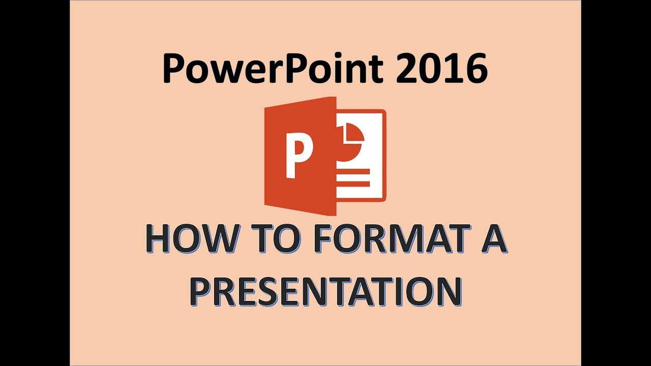 PowerPoint 2016 - Formatting a Presentation - How to Format Microsoft PPT Slides - Tips Tutorial MS
