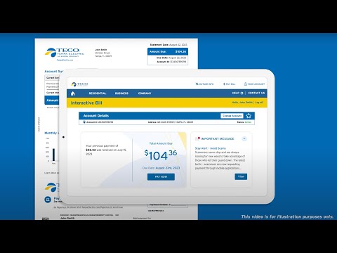 Bill Tutorial Video for Tampa Electric