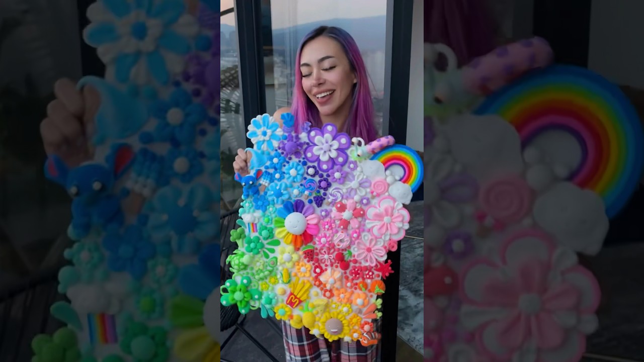 Hice uno de los cuadros MÁS VIRALES de internet 🌈😍
