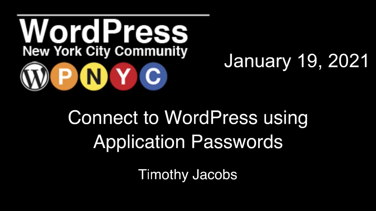 Connect to WordPress using Application Passwords