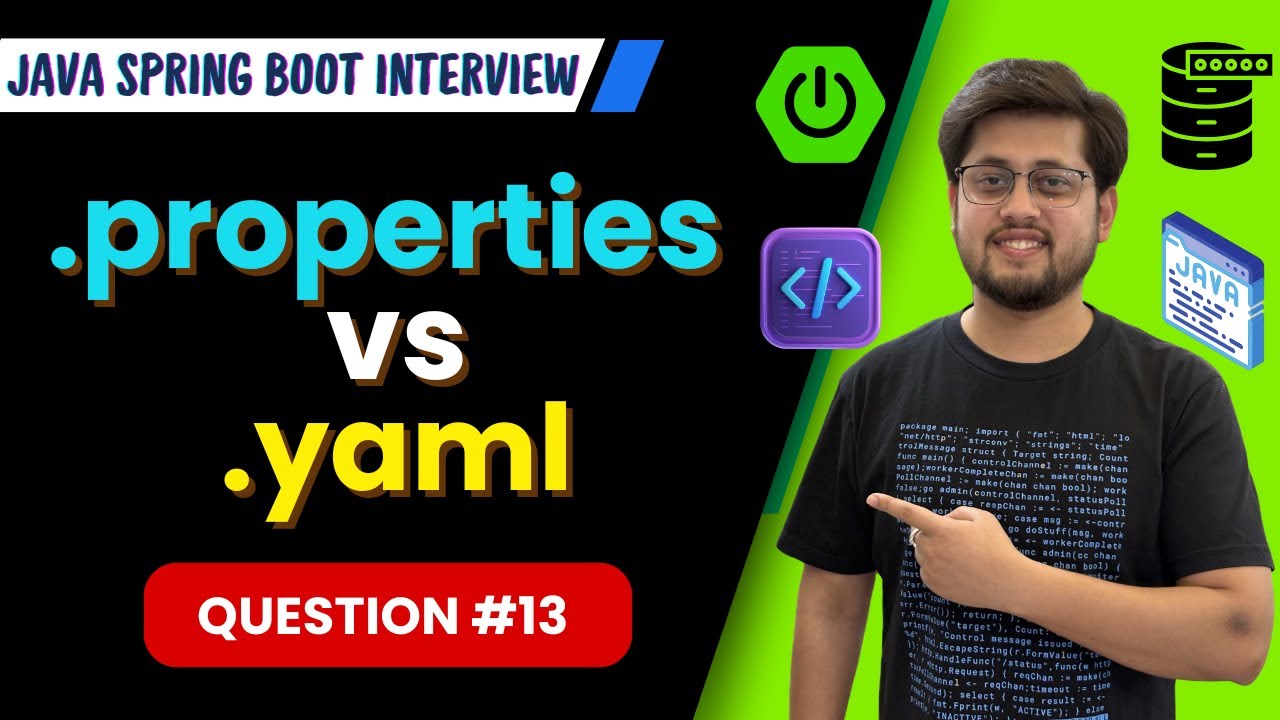 application.properties vs application.yaml : Java Spring Boot Interview Q13