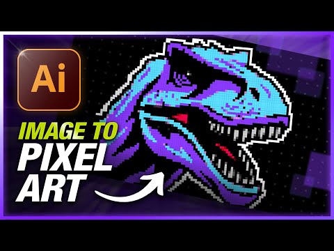 Convert ANY image to pixel art | Adobe Illustrator