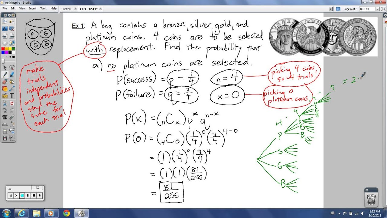 CTM - 12.11 - Binomial Probability Formula