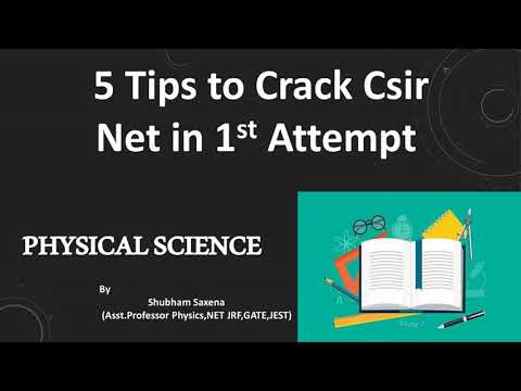 5 TIPS TO CRACK CSIR NET PHYSICAL SCIENCE (best study PLAN )