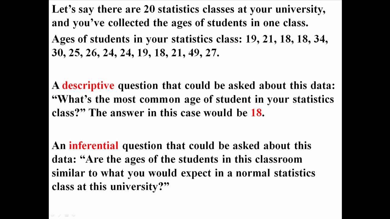 The Basics: Descriptive and Inferential Statistics