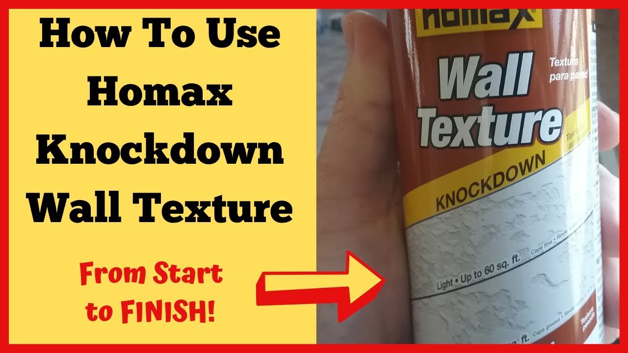 How To Use Homax Knockdown Wall Texture