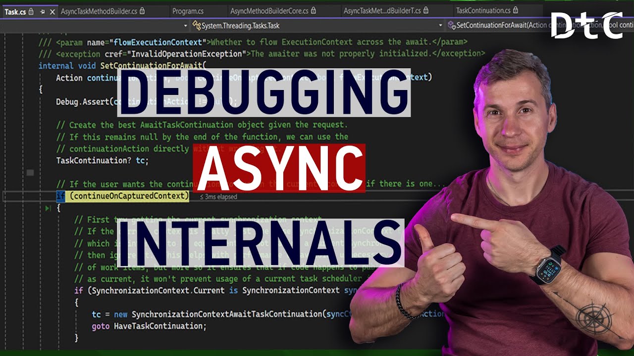 Let's debug async/await in C#!