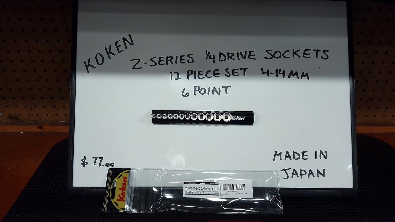 KOKEN Z-SERIES 1/4 DRIVE LOW PROFILE SOCKET SET, UNBOXING, THESE ARE IN THIS WEEKS GIVEAWAY 😲