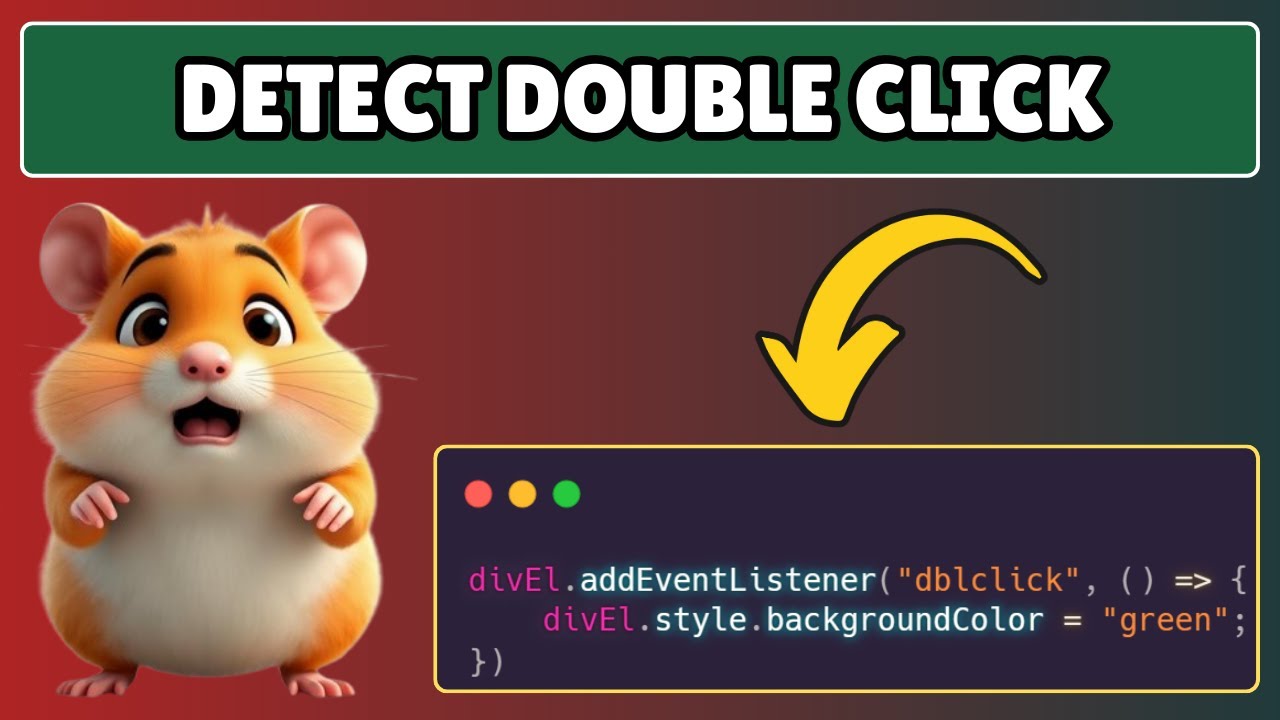How to Detect Double Click in Javascript