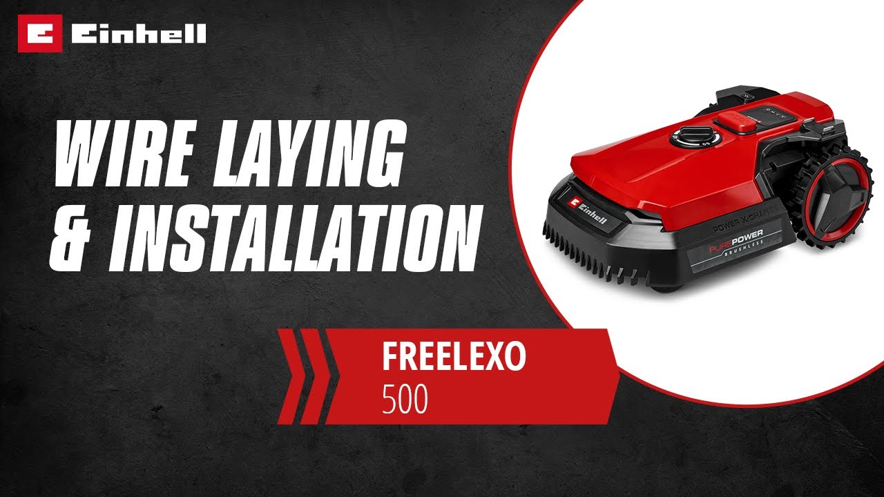 Wire laying & installation of FREELEXO 500 | Einhell Service