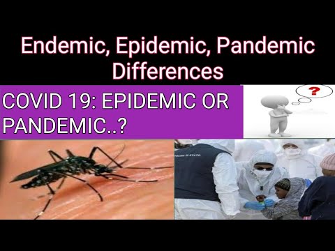 Endemic, Epidemic and Pandemic differences in Hindu/ Urdu