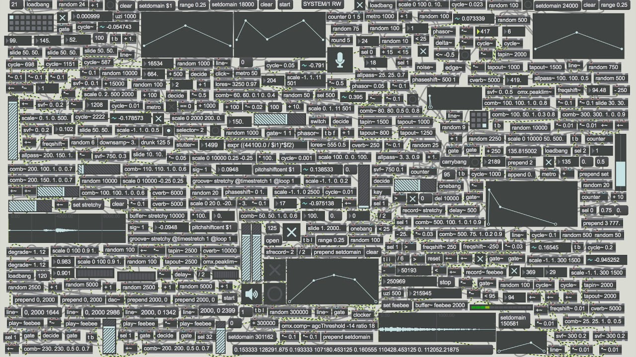 SYSTEM1.0 // Generative Drone with MaxMSP