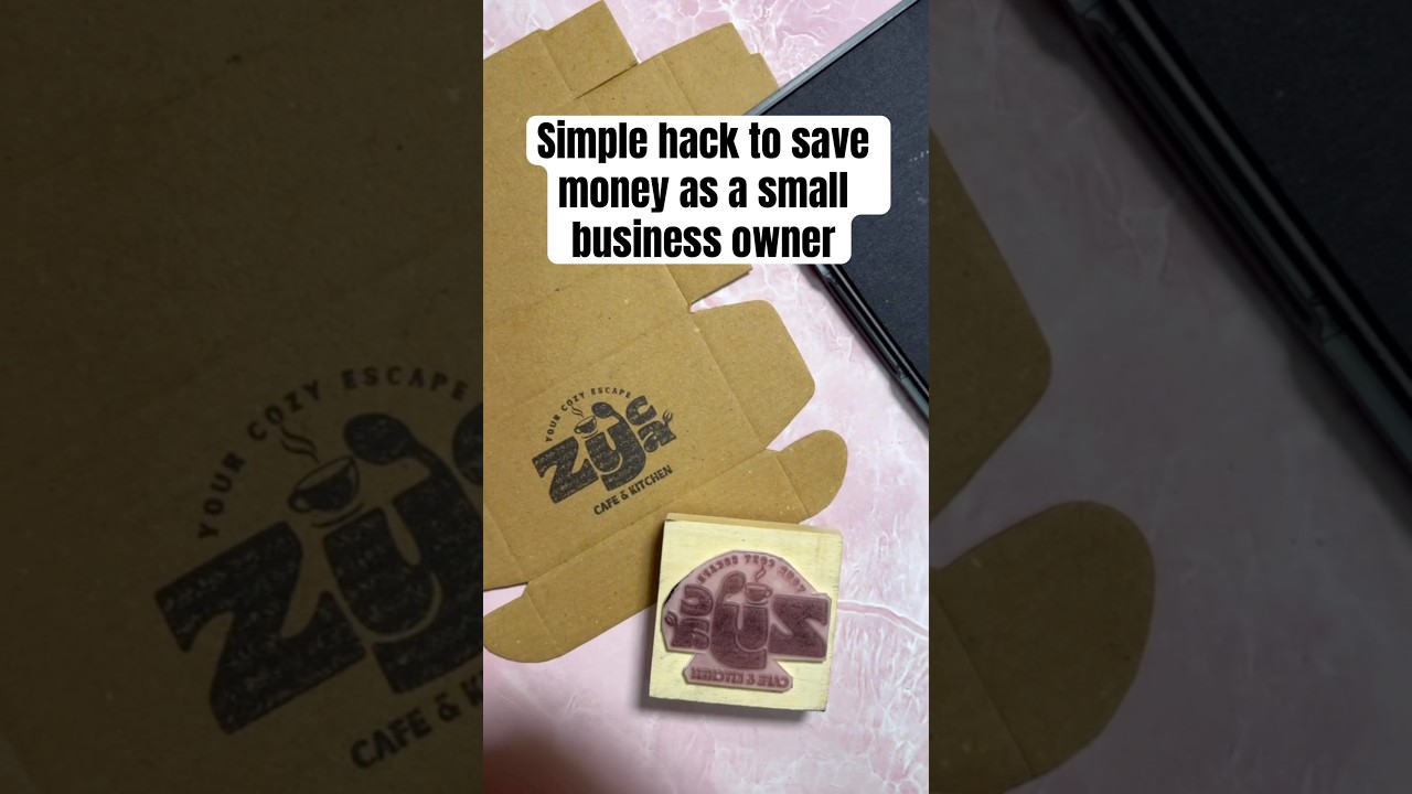 How to print your logo on your plain packaging at home | affordable branding hack for small business