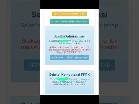 Perubahan Akun SSCASN Tidak Lulus Seleksi PPPK 2024