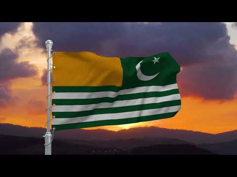 3D Kashmir Flag Animation - Free Kashmir
