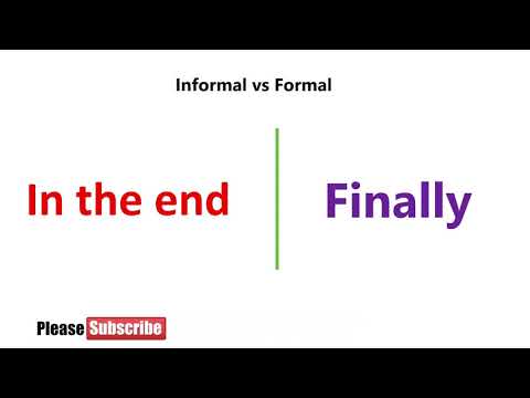 Informal vs Formal 20 Words - Series #2