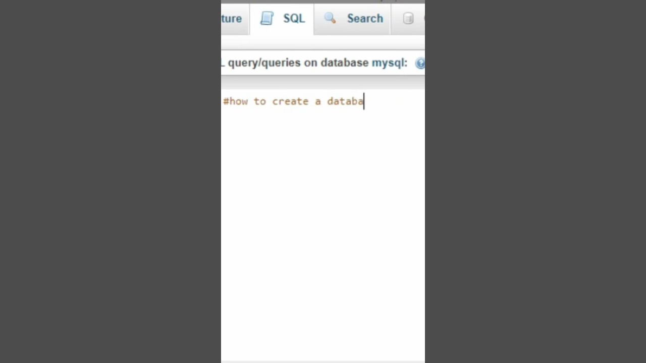 How to create Database in SQL #sql #code #coding #how_to #tutorial #database