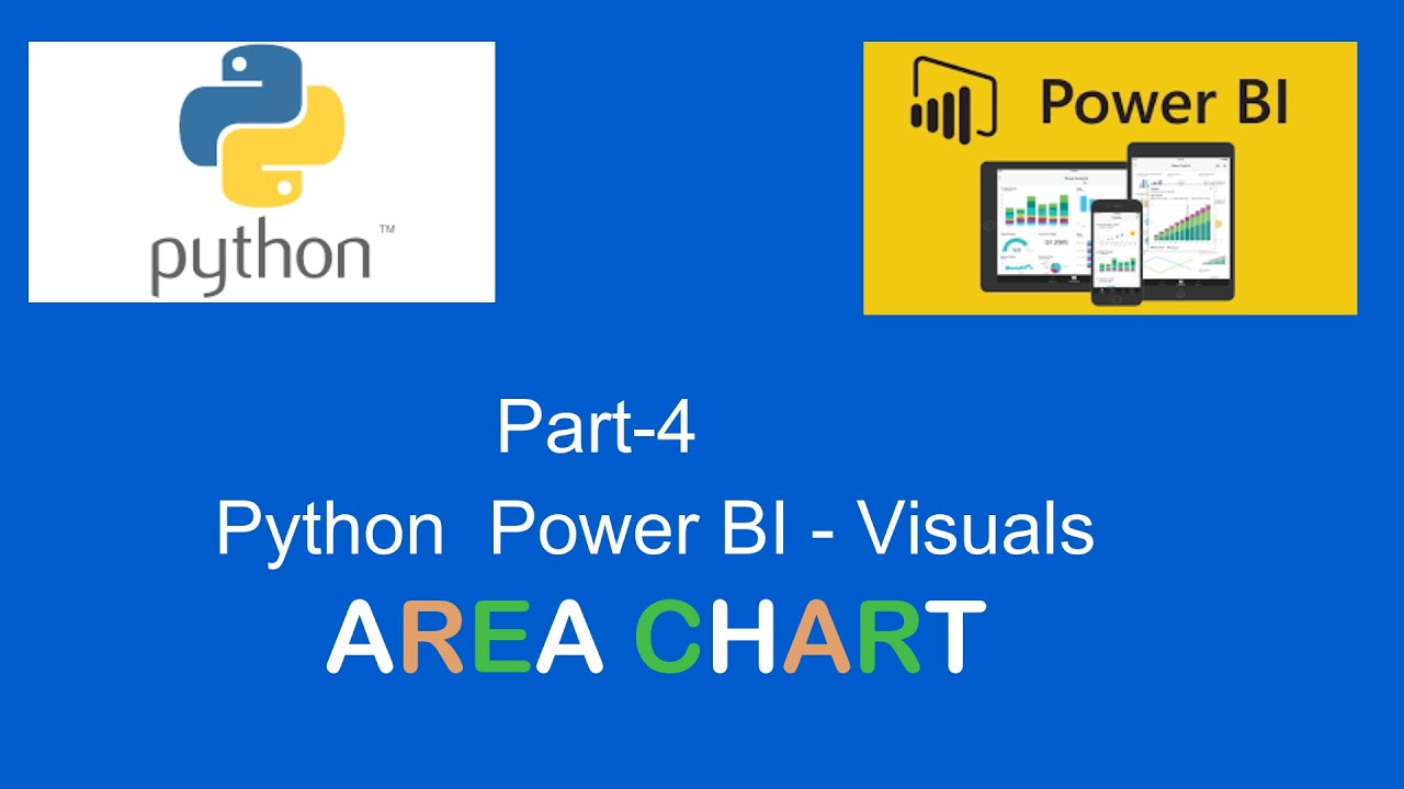 Python Power bi Interigation || Area Chart || Python Visuals
