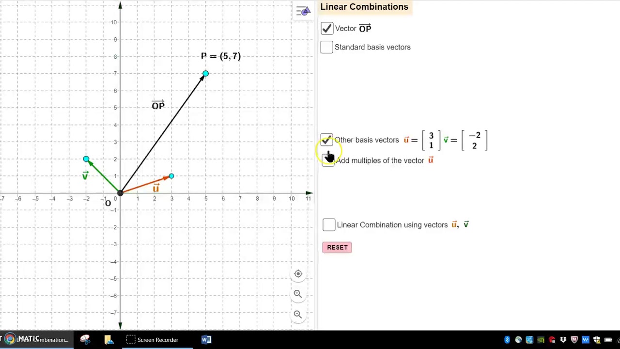 Linear Combinations  in Linear Algebra - Video