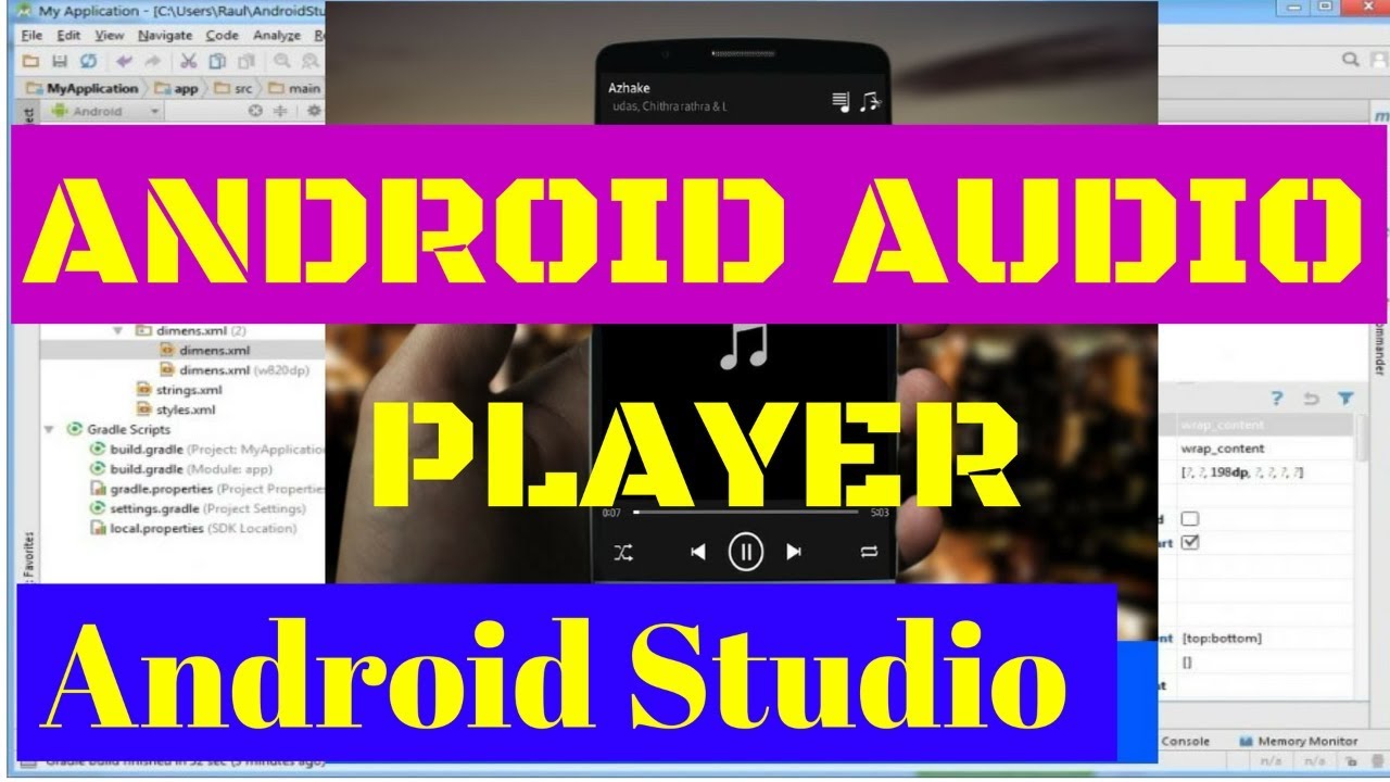 Android audio player | android audio player tutorial