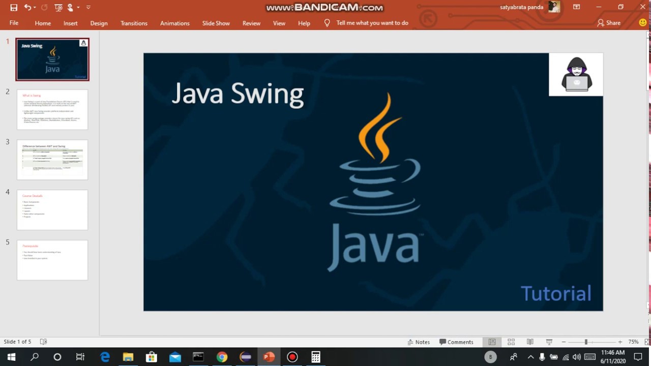 Introduction to Swing in Java |  part-1 Java Swing tutorial | Creating JFrame in Java