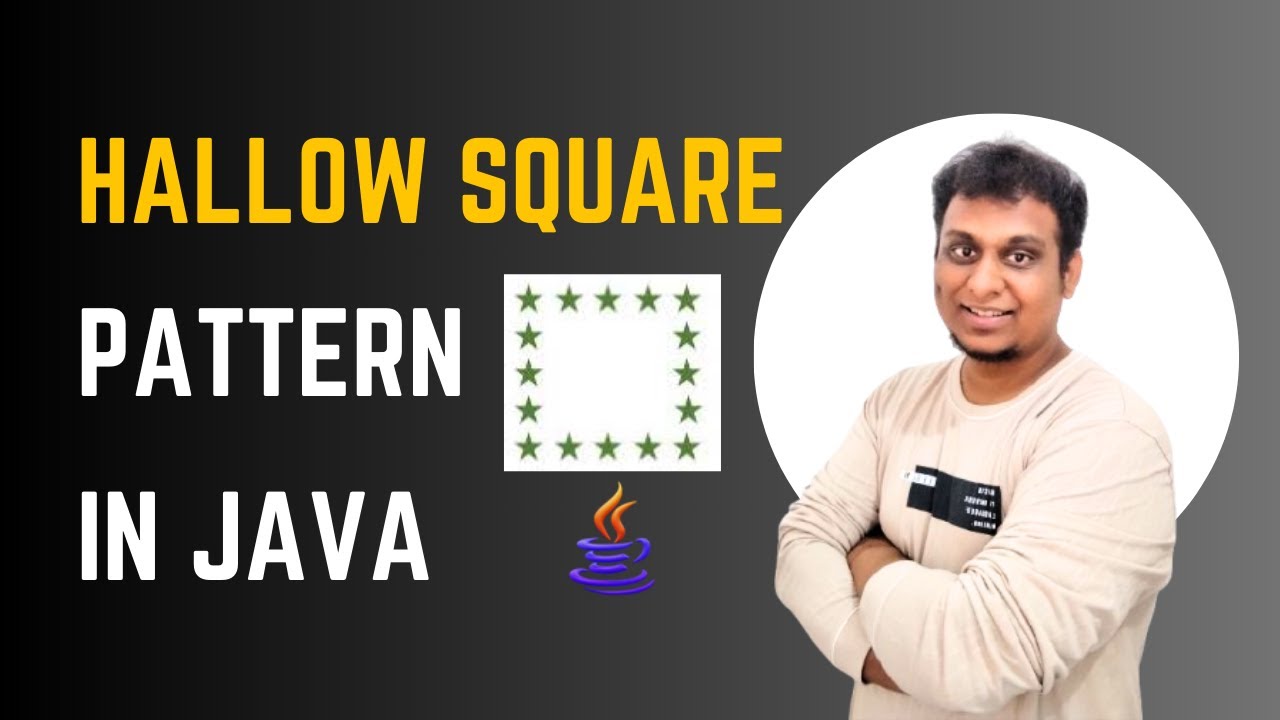 Java Program to Print Hollow Square Star Pattern | Coding Pills