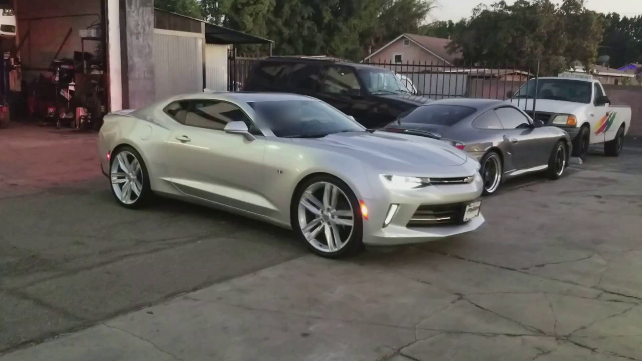 2016 V6 Camaro on 22 Inch Replica Wheels