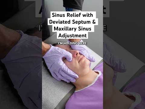 Sinus Relief with Deviated Septum & Maxillary Bone Adjustment #shorts