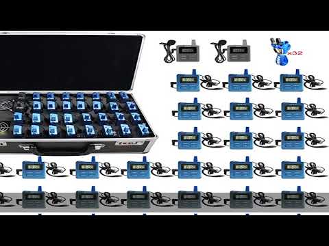 EXMAX ELGT-470 Wireless Tour Guide/Monitoring Audio System 100 Channels Groups for Tourism,Conferen